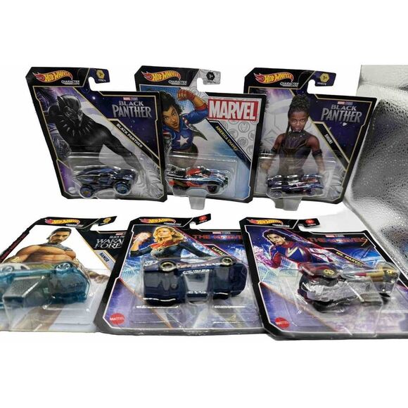 Toys | 223 Hot Wheels Marvel Super Hero Character 6 Car Complete Set ...